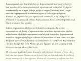 Representational Abstract Art Essay Example 472 Words