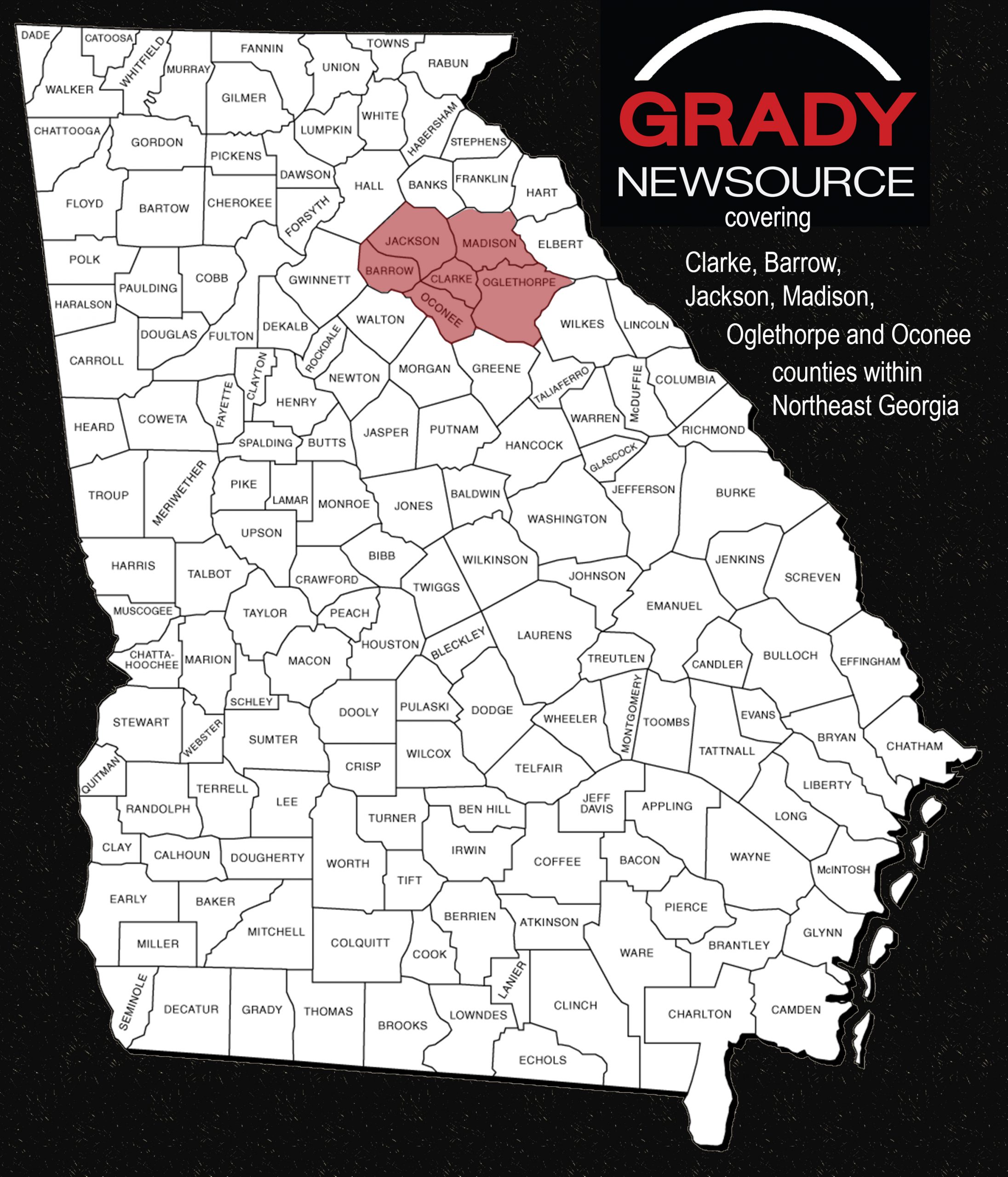 Grady Newsource coverage map — Grady Newsource