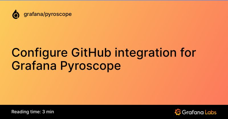 Pyroscope Github Integration Grafana Cloud Documentation - Stunning Ultra HD Geometric Photos | Free Download