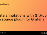 Create Annotations With Github Data Source Plugin For Grafana Grafana