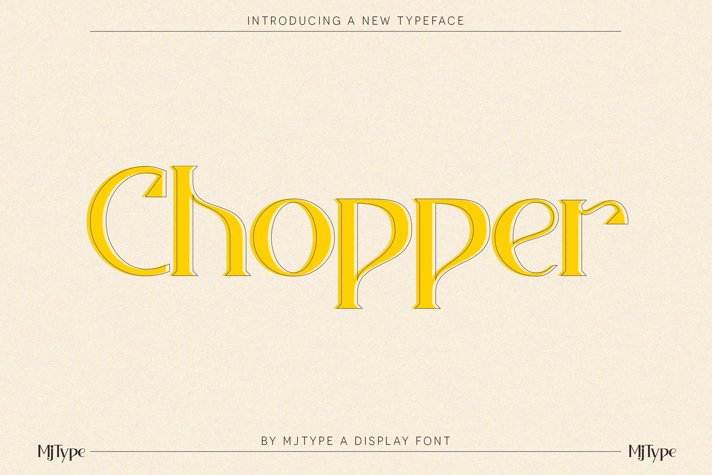 Chopper Font - Graphic For Free