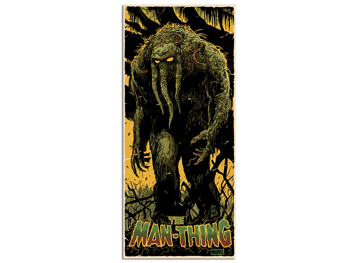 Mondo Reveals a Man-Thing Designer Vinyl Figure and Posters. On Sale ...