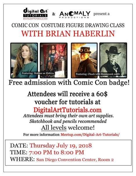 Costume Figure Drawing Class With Brian Haberlin At Sdcc