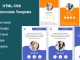 Html Css Testimonials Template Css Layouts Code Market