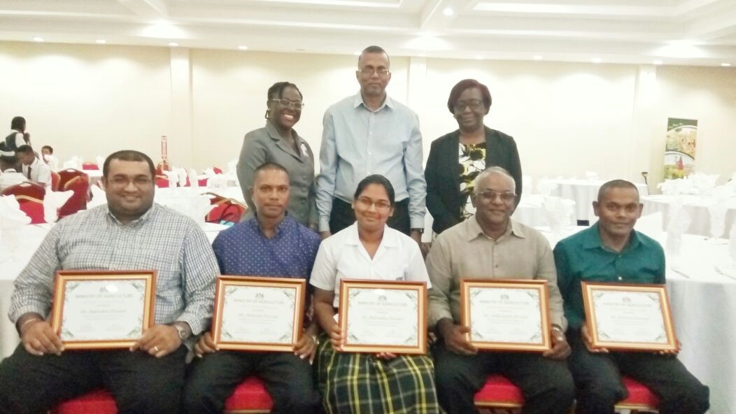 GRDB Awards Long Serving Employees – Guyana Rice Development Board