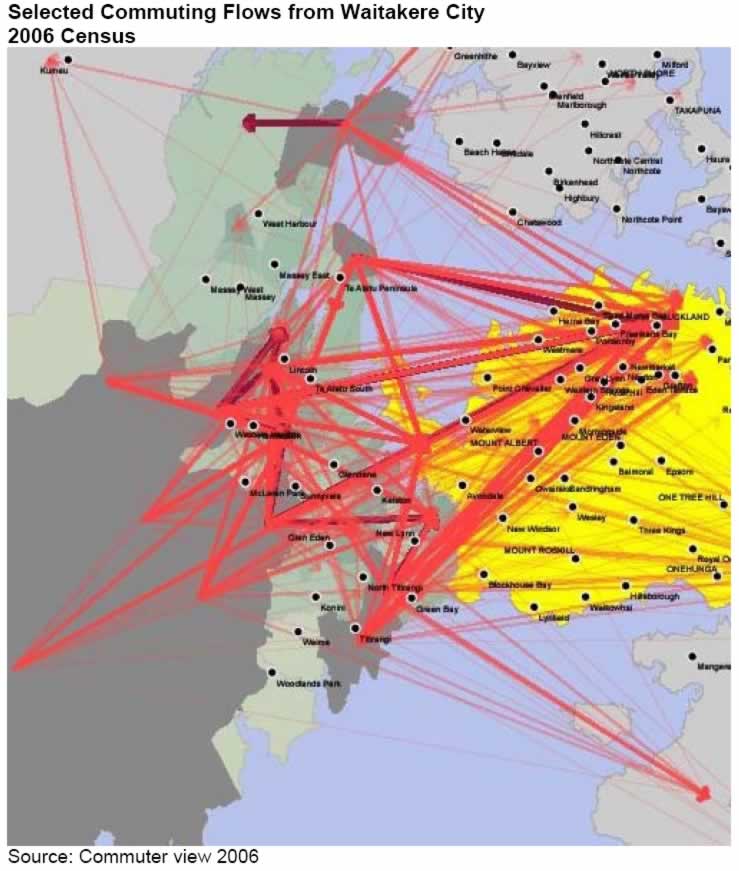 Auckland's Commuting Patterns - Greater Auckland