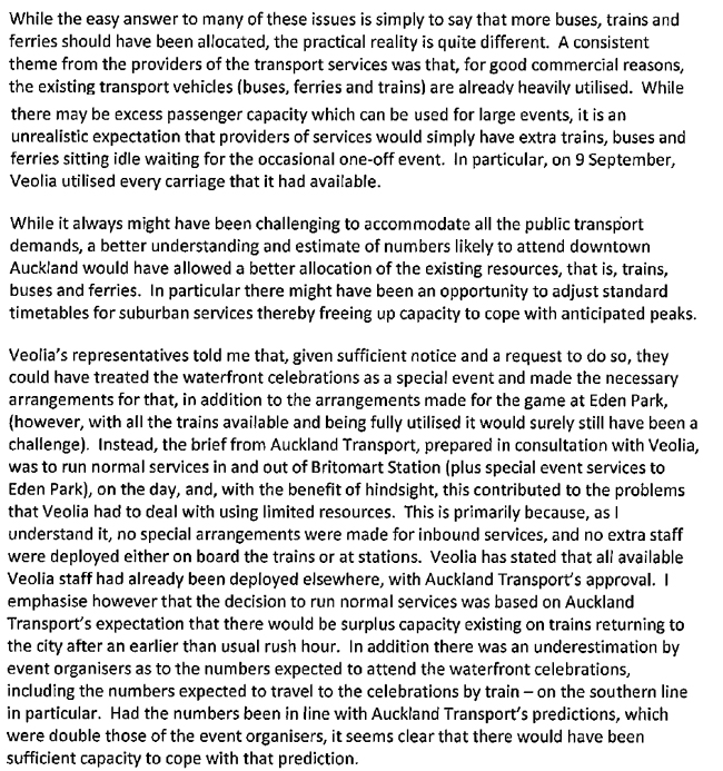 Independent RWC transport report released - Greater Auckland