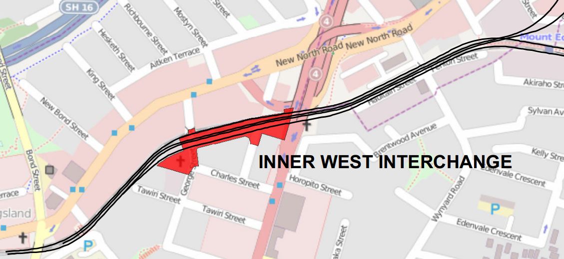 A more detailed view of the CRL alignment - Greater Auckland