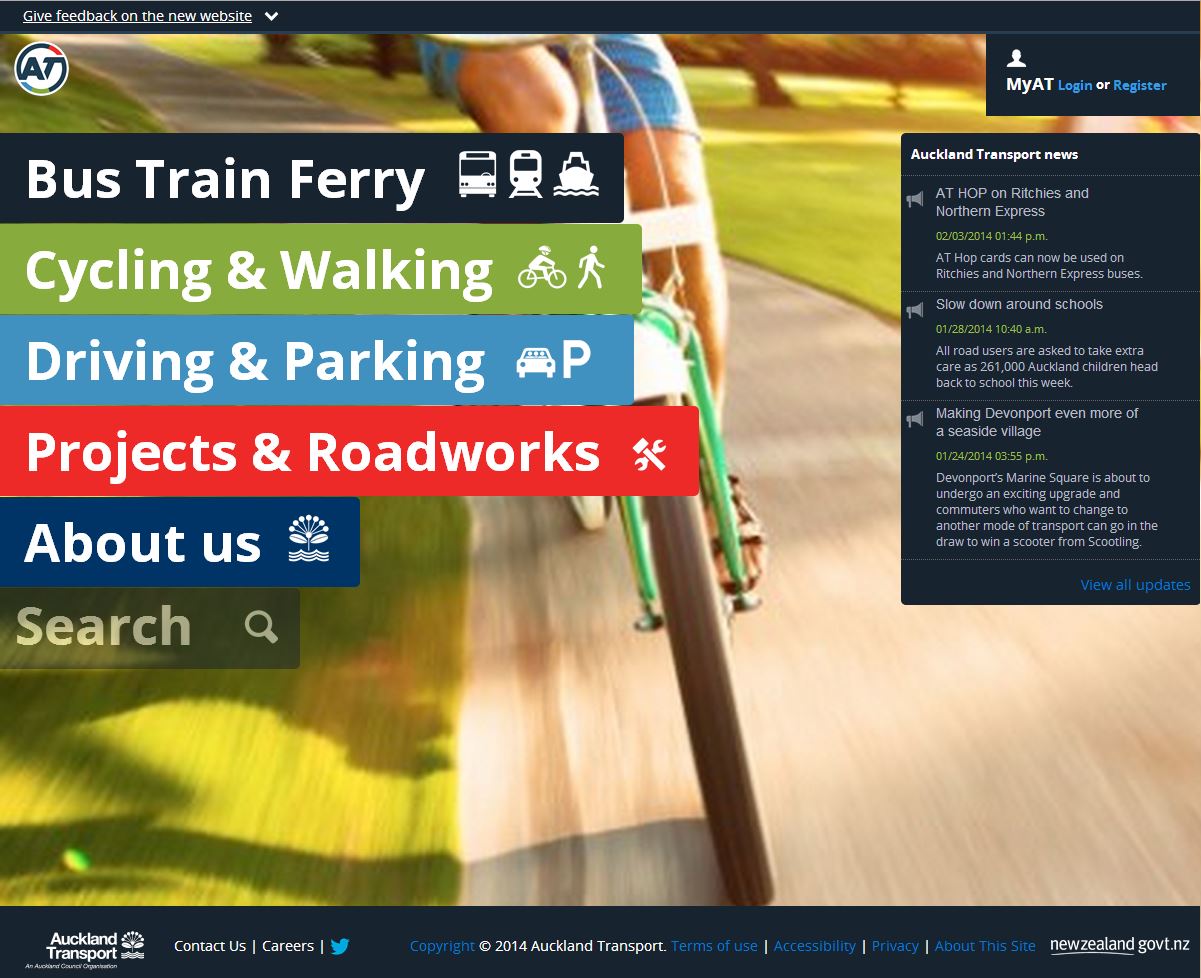 New Auckland Transport Website - Greater Auckland
