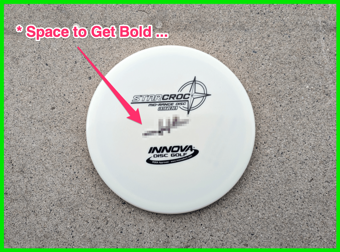 Disc golf: The smart way to sign your discs (fewer stolen frisbees)