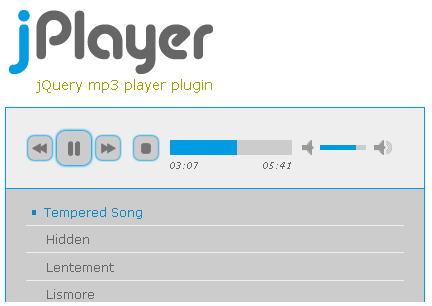 Open Source Javascript Mp3 Player Jquery Mp3 Player Plugin Greepit