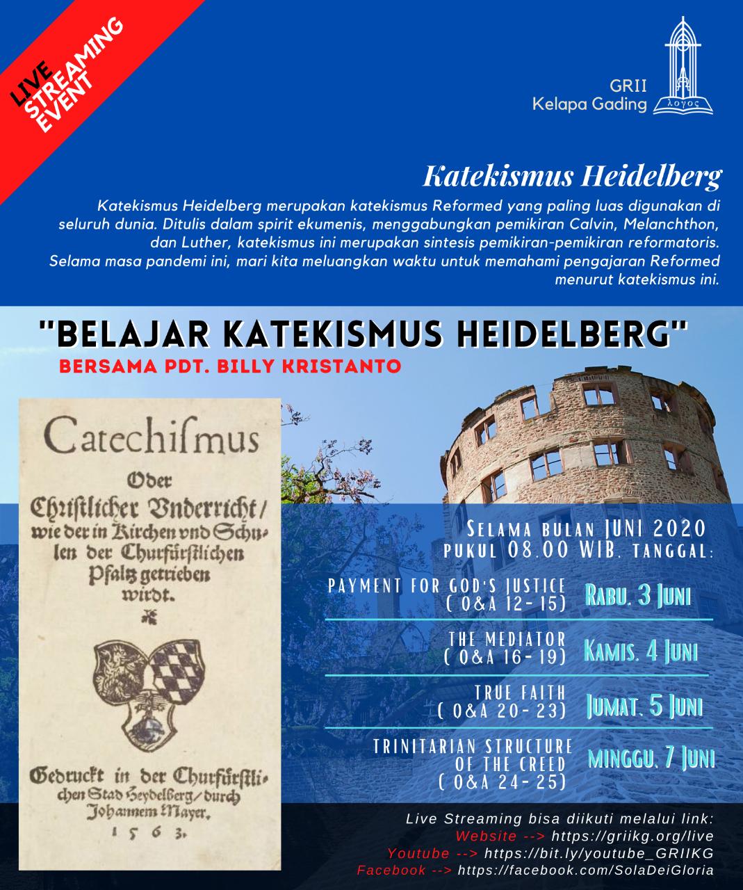 BELAJAR KATEKISMUS HEIDELBERG - Gereja Reformed Injili Indonesia Kelapa ...