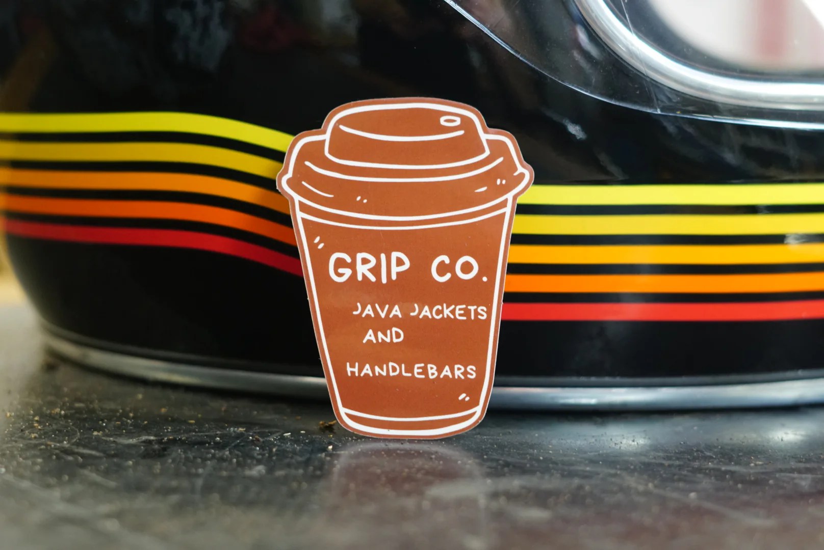 Sticker Java Jacket And Handlebars Grip Coffee Cycle