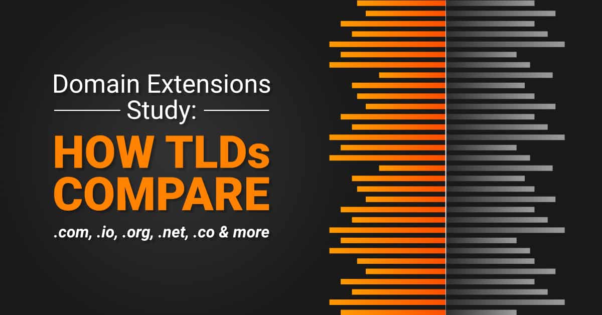 Domain Extensions Vs Org Net Io 4 Other Tlds Study
