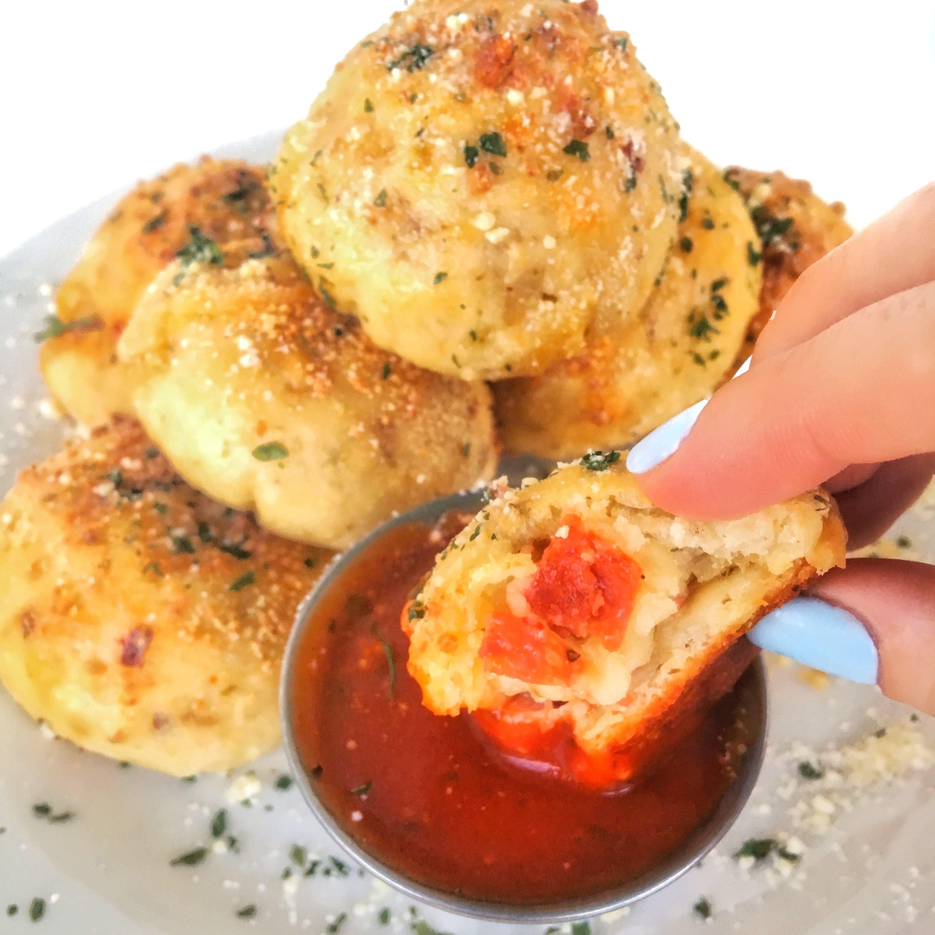 Skinny Pepperoni Pizza Bites - Grub Delite