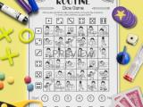 Daily Routine Dice Game Activity Esl Worksheet For Kids