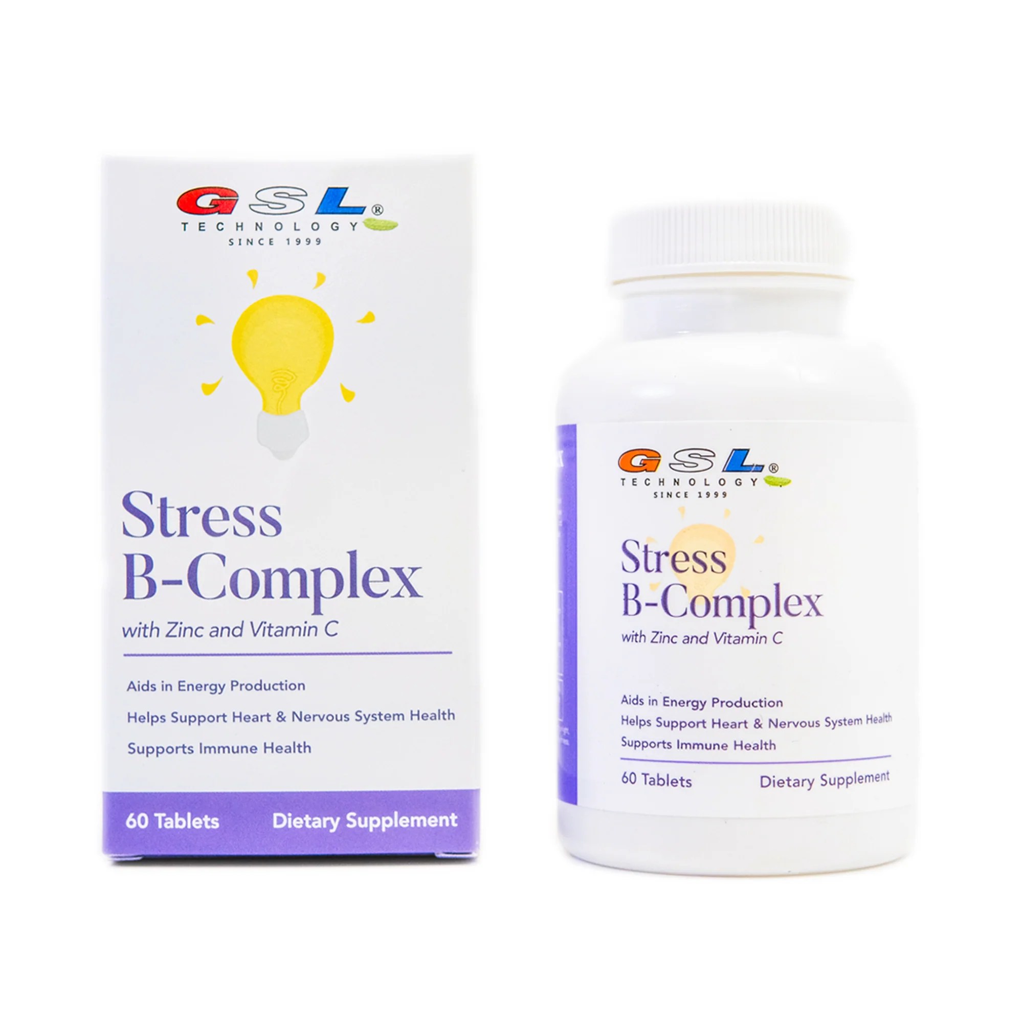 Stress B Complex With Zinc And Vitamin C For Energy Health Made In