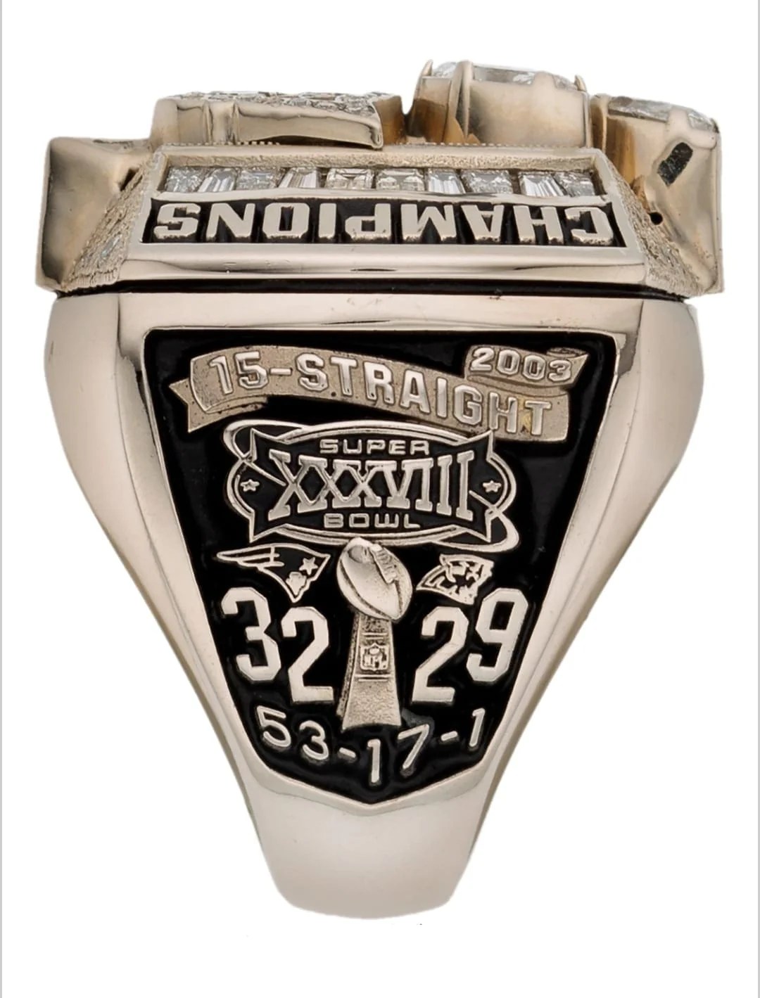 2003 New England Patriots Super Bowl Ring Gold Silver Pawn Shop