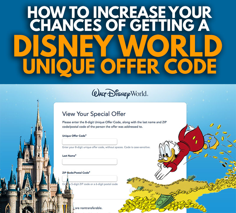 5+ Strategies to get a Disney World Unique Offer Code and save big on ...