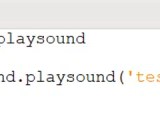 Play Sound With Python