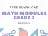 Grade 2 Modules In Math Free Download