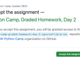 Homework For Python Camp Python Camp Programming For Beginners
