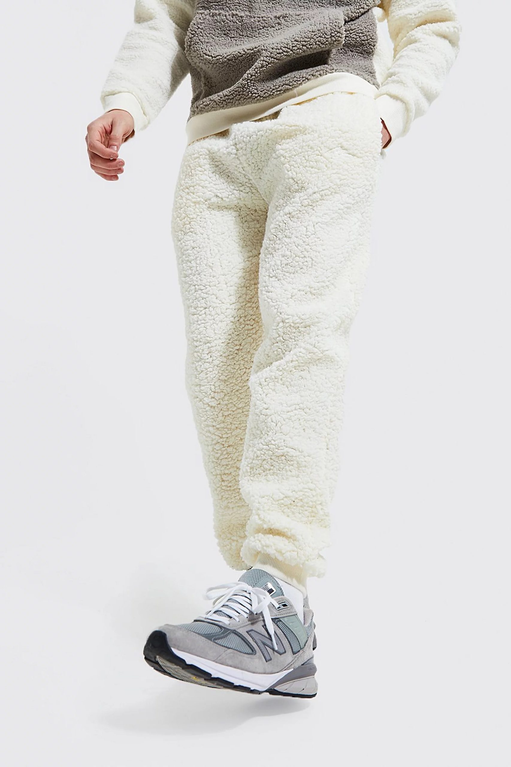 Man Signature Borg Joggers, Oversized - GYMBUTIKKEN