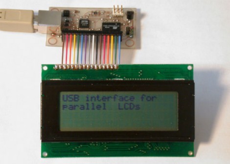USB Interface For Parallel LCDs | Hackaday