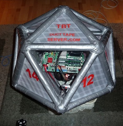 Server Enclosure From 22 Rolls Of Tape | Hackaday