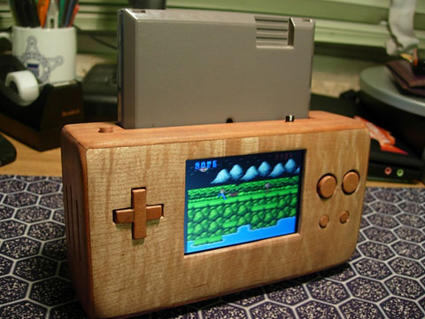 Beautiful Wooden Case For A Portable NES | Hackaday