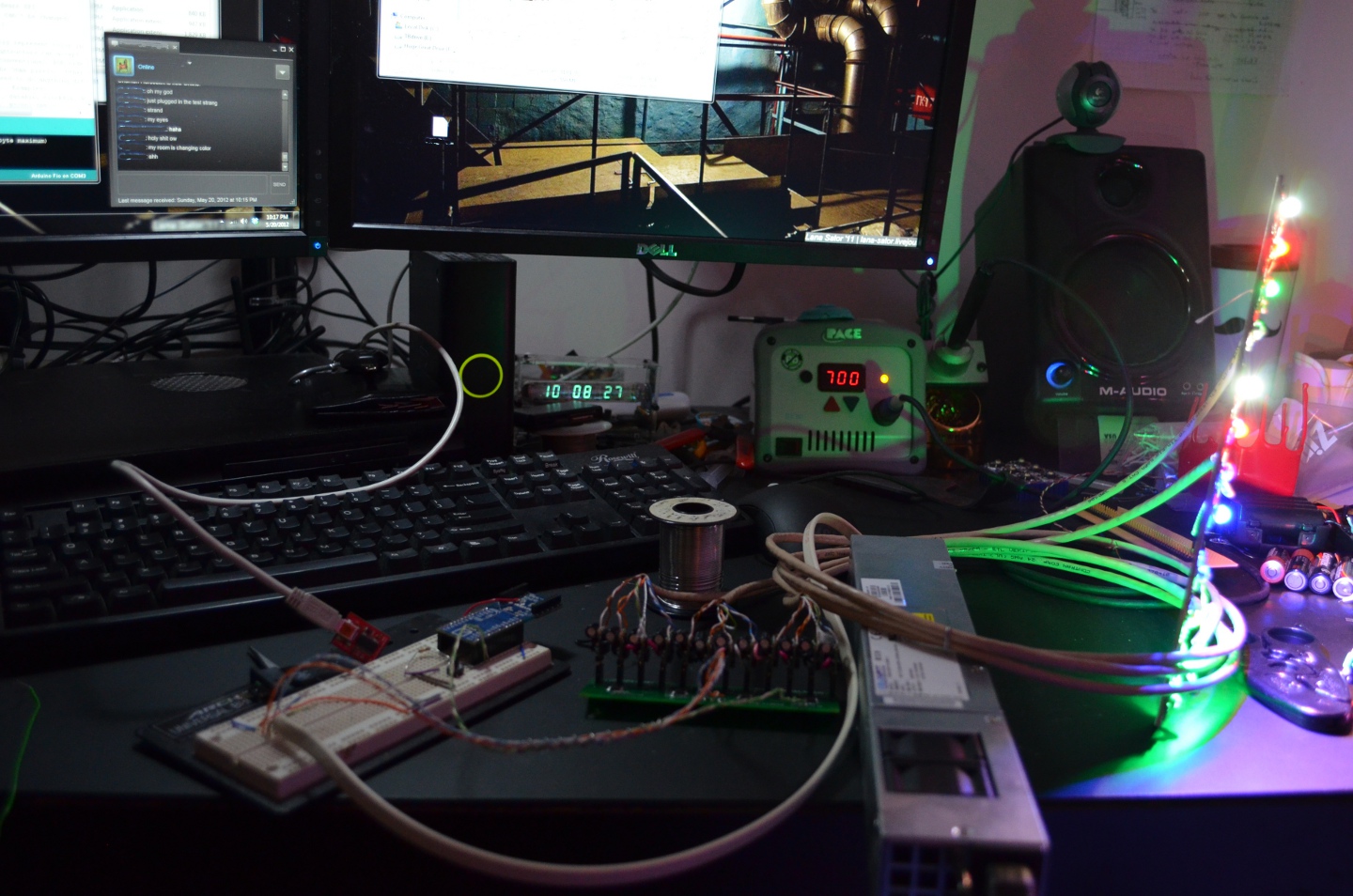 Disco Planet, A Massive RGBW LED Array In A 6′ Globe | Hackaday