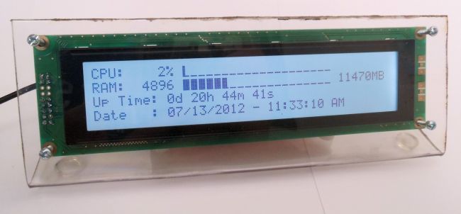 Driving An LCD Character Display Using Custom HID Codes | Hackaday