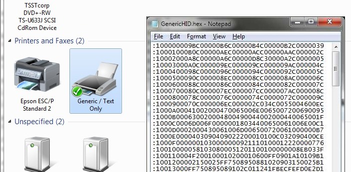 Microcontroller Enumerates As USB Printer — Can Be Programmed By ...