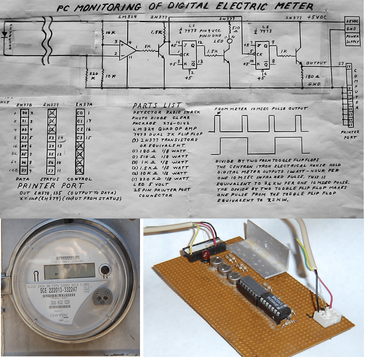 Digital Energy Meter Circuit Diagram