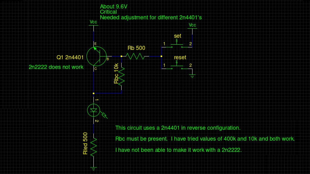Latch Circuit Diagram Using Transistor