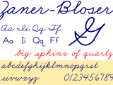 Zaner Bloser Script Sample Hackaday