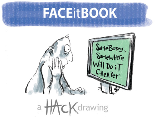 Drawing: Facebook cartoon