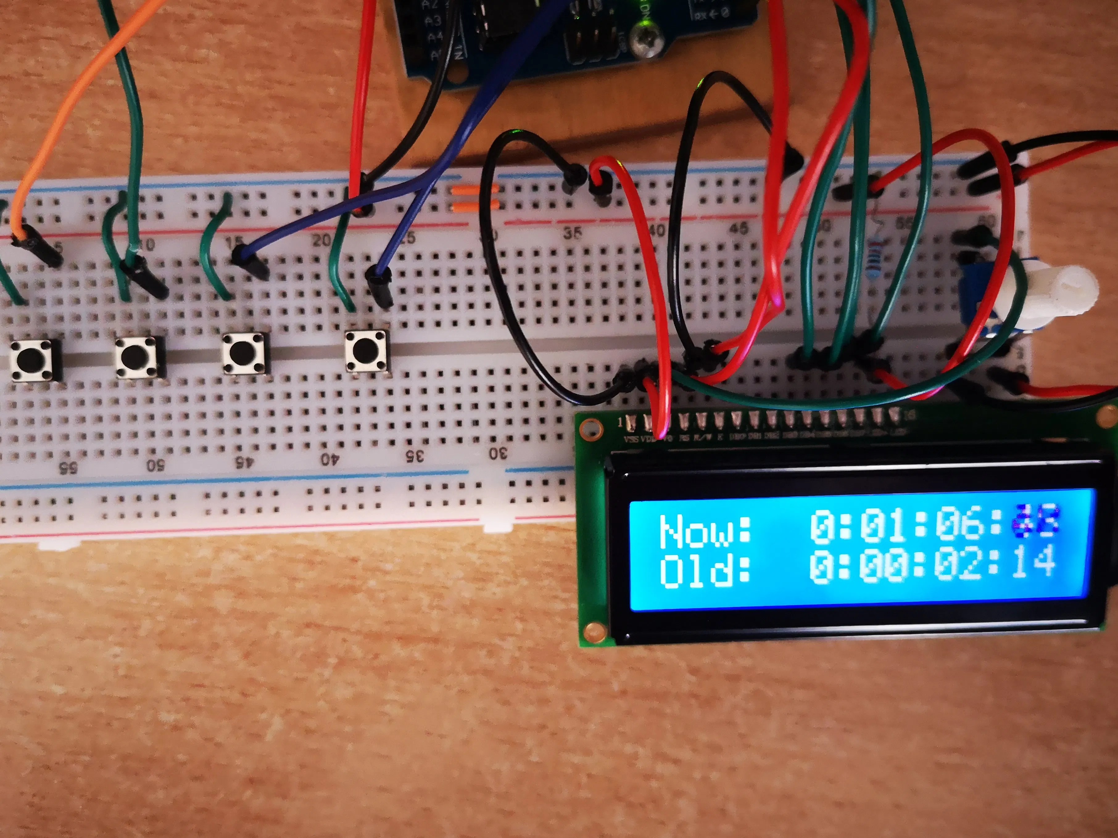Lcd Stopwatch With Split Time Hackster Io