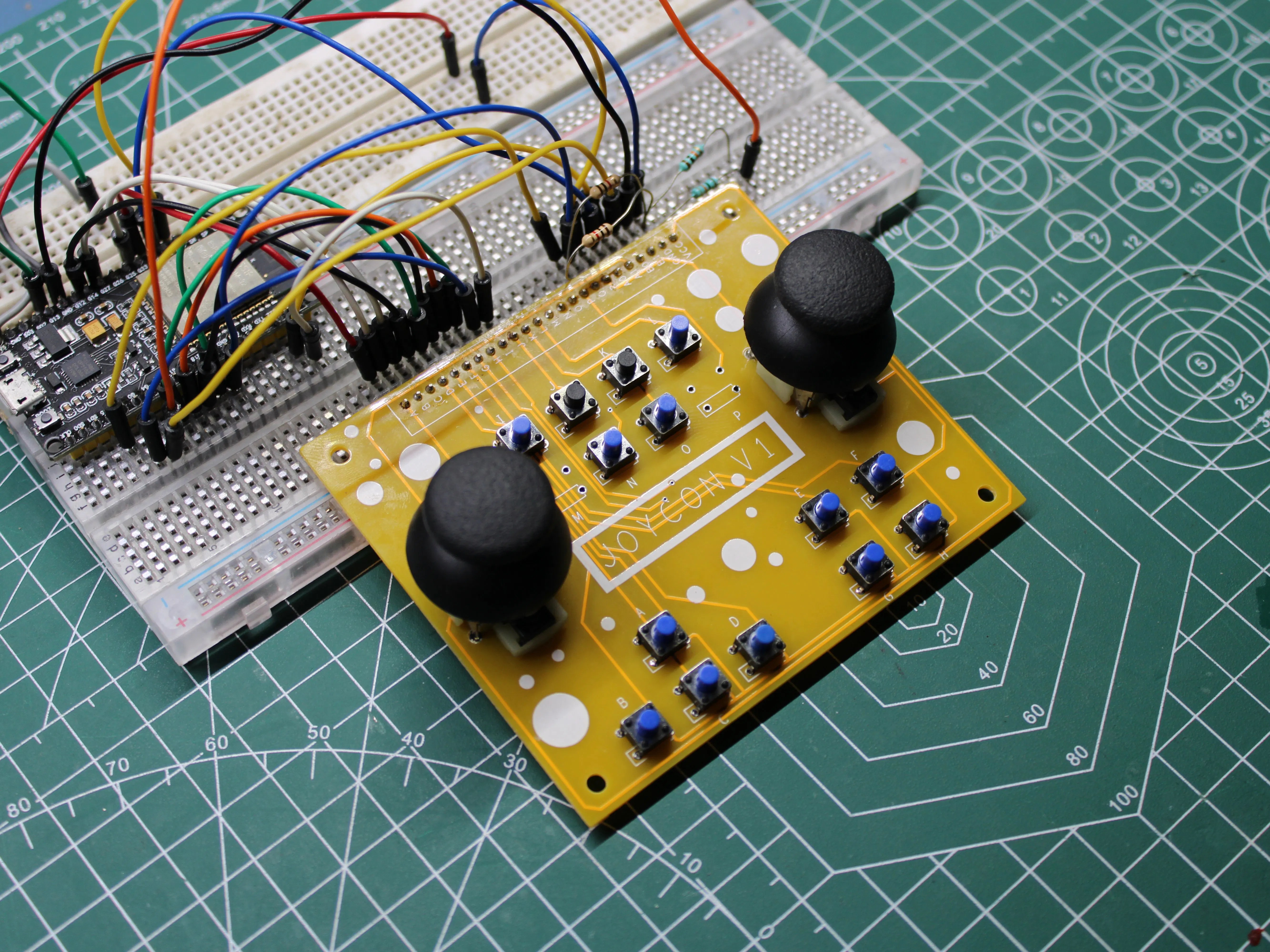 Joycon Button And Analog Stick Board Hackster Io