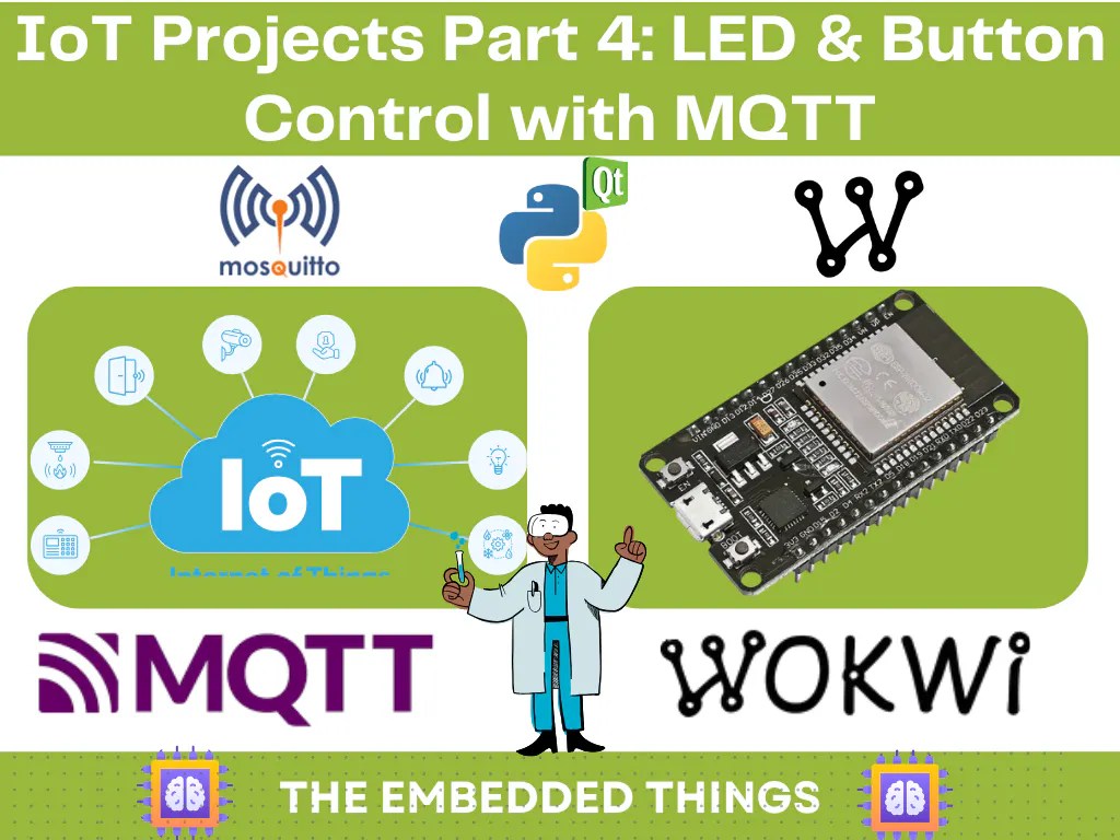 Iot Projects Part 4 Led Button Control With Mqtt Hackster Io