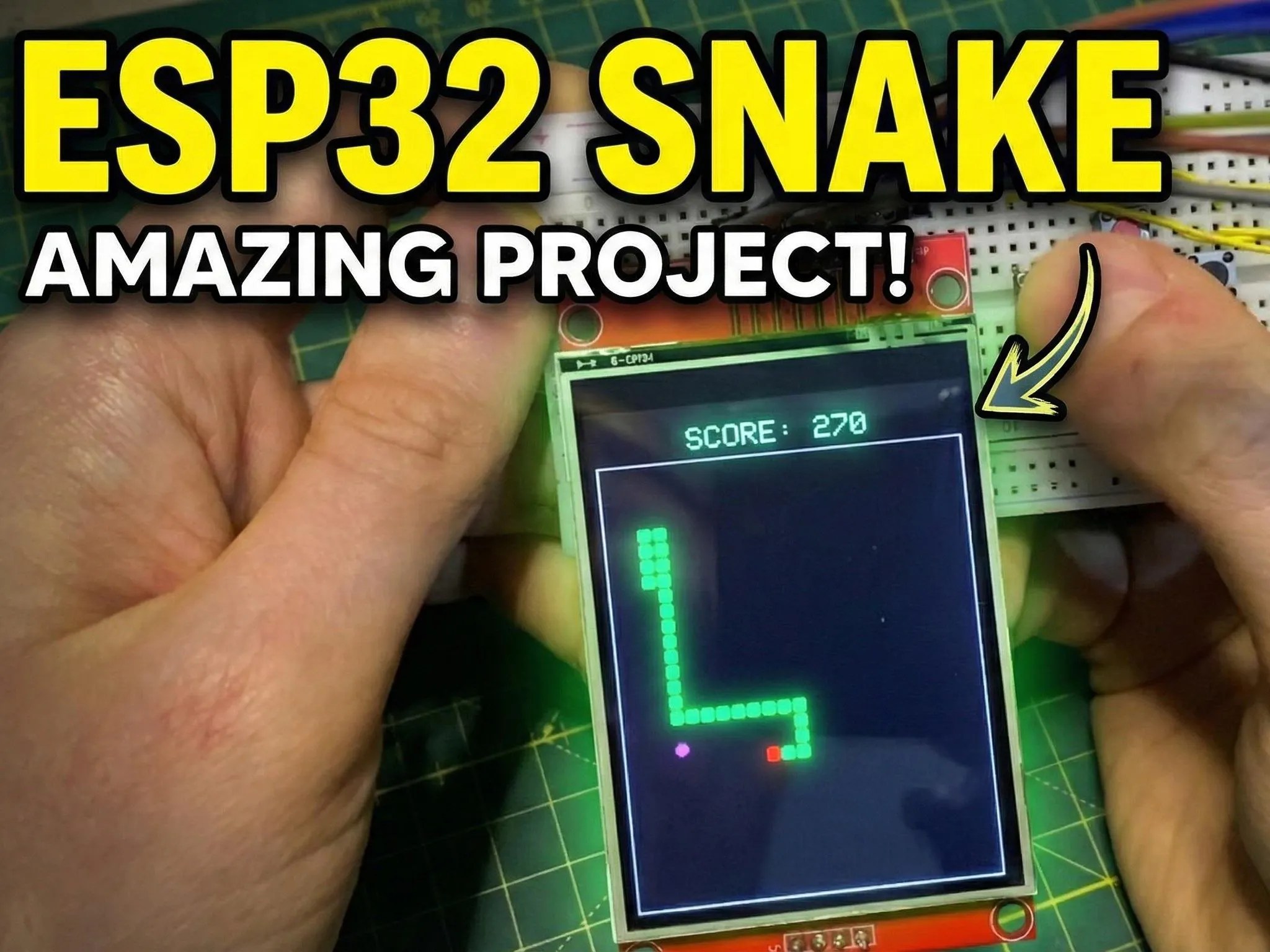 I Made Snake Game W Esp32 Hackster Io