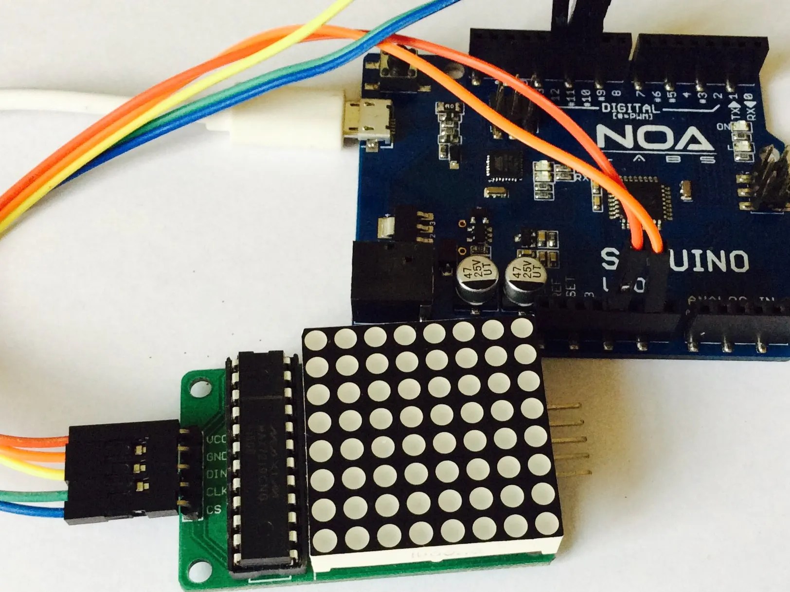 How To Control 8x8 Led Dot Matrix With Smduino Arduino Hackster Io