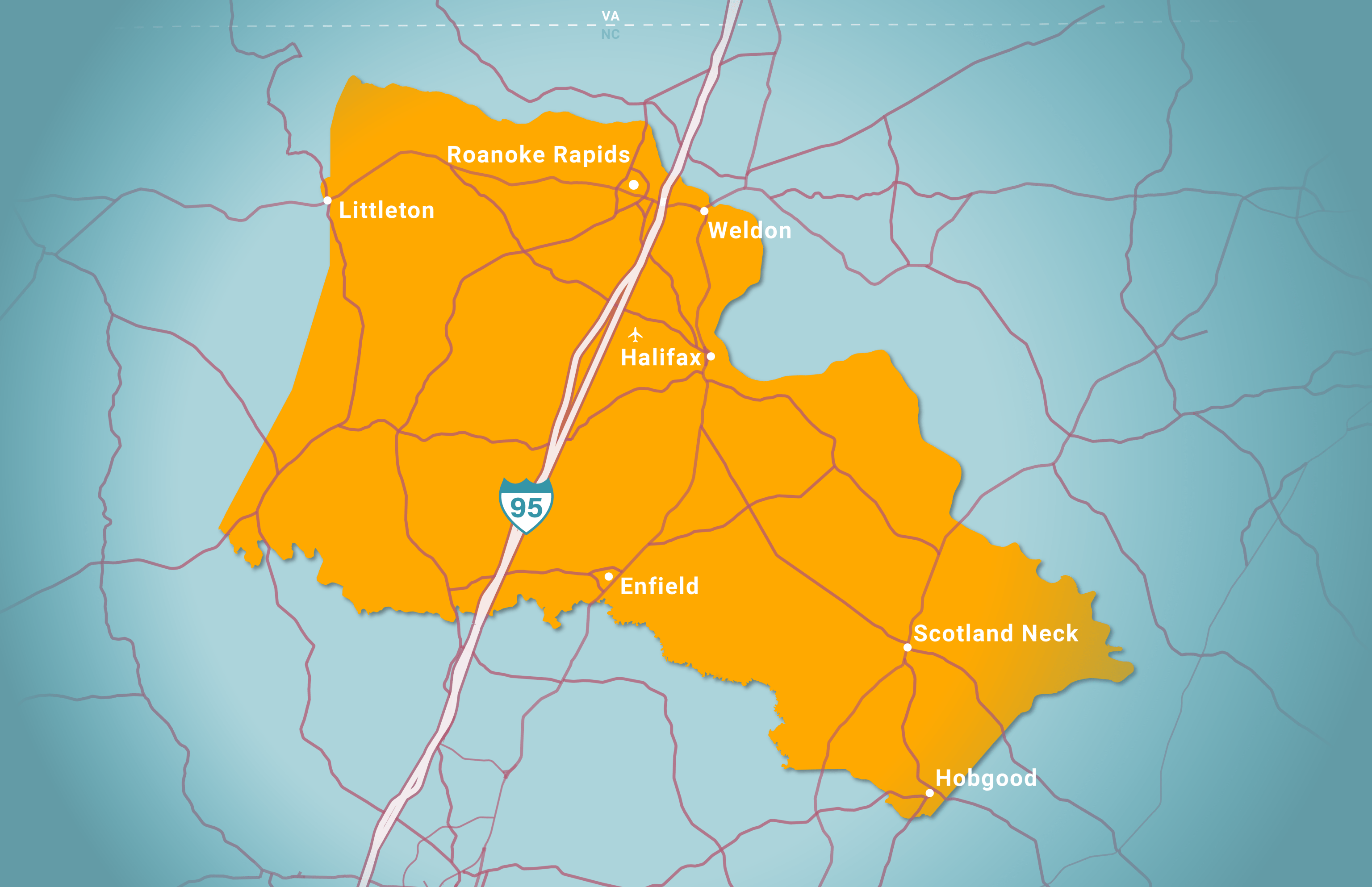 Halifax County, NC Area Maps - Halifax County Economic Development ...