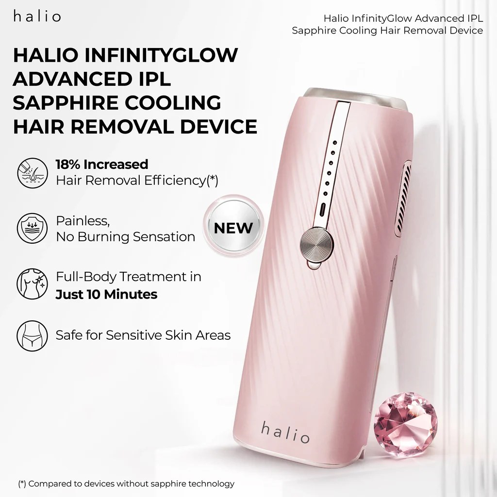 Halio Infinityglow Advanced Ipl Sapphire Cooling Hair Removal Device