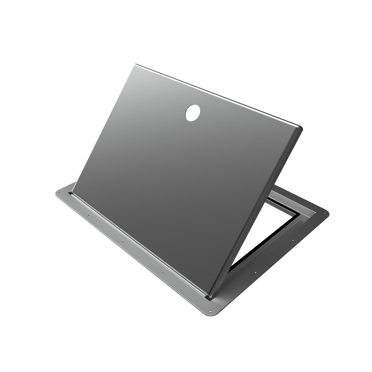 Flush Mount Aluminum Hatch - Halk Marine Fabrication & Design