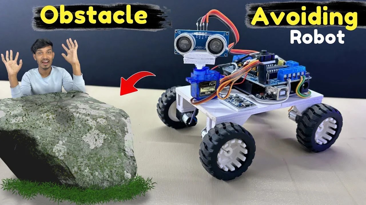 Obstacles Avoiding Robot Best Science Project Kit Harish Projects