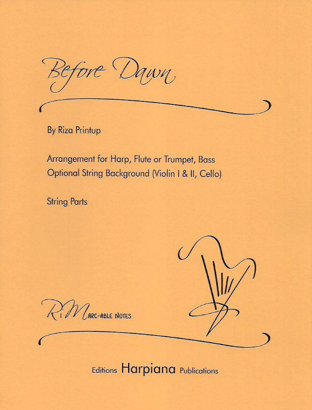 Printup - Before Dawn, for harp, flute or trumpet, bass and strings ...