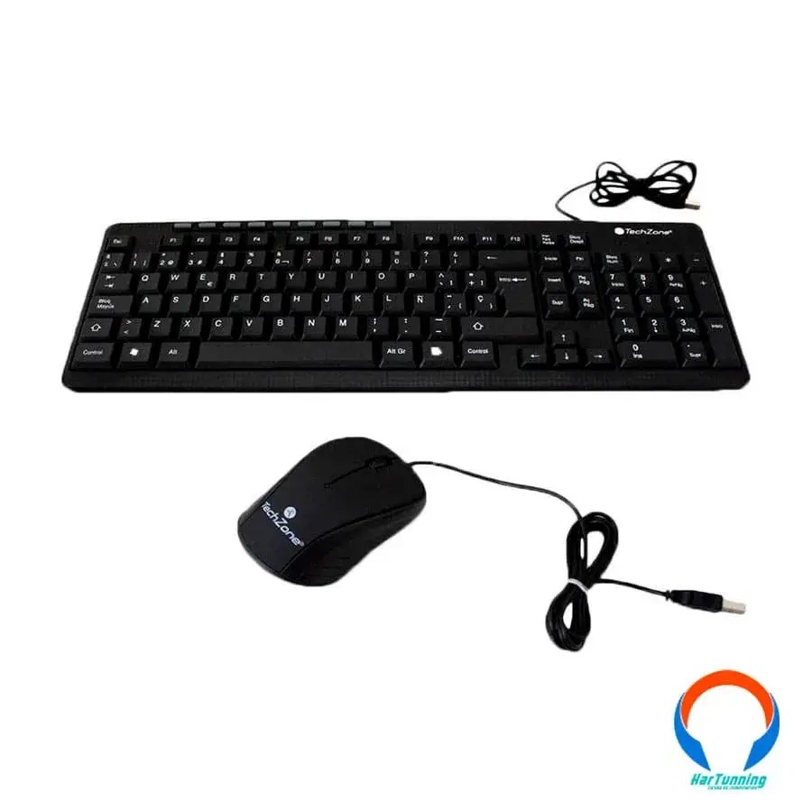 KIT DE TECLADO Y MOUSE TECHZONE TZ19COMB01-L... - HarTunning