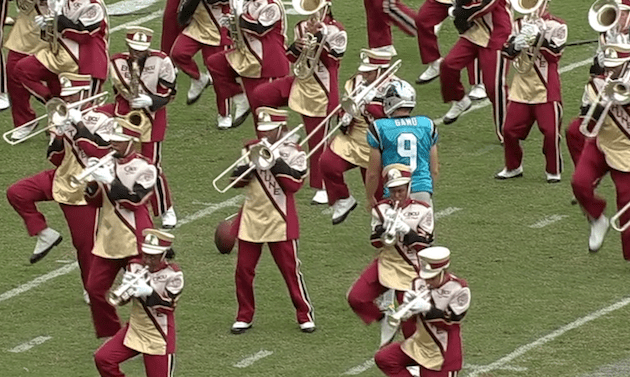 NFL Kicker Pushes Bethune-Cookman Band Member During Halftime Performance