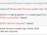 Leap Year Program In Python 2 Working Methods Hdfstutorial